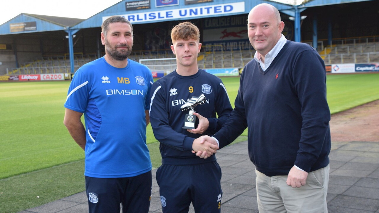 YOUTH: Mason Hardy wins September goal of the month award | Carlisle ...