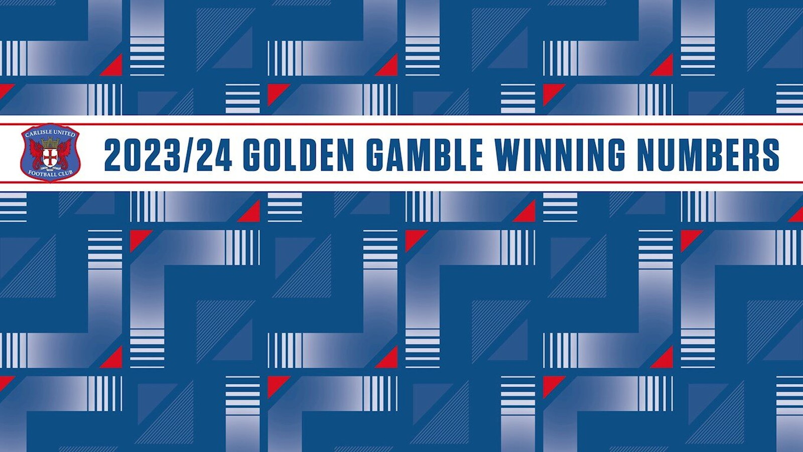2025/26 GOLDEN GAMBLE WINNERS | Carlisle United Football Club