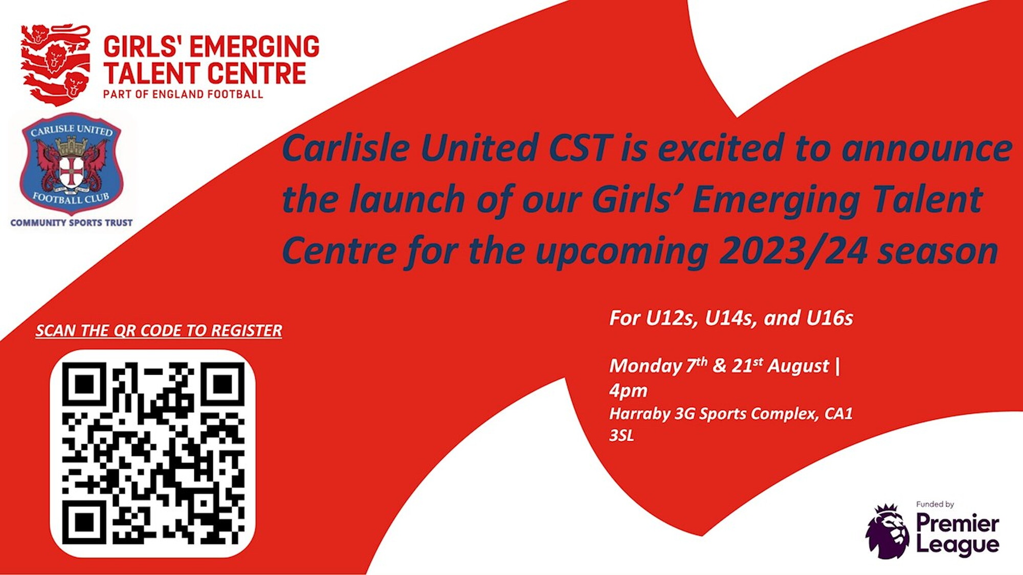 CST: Emerging Talent Centre launched | Carlisle United Football Club