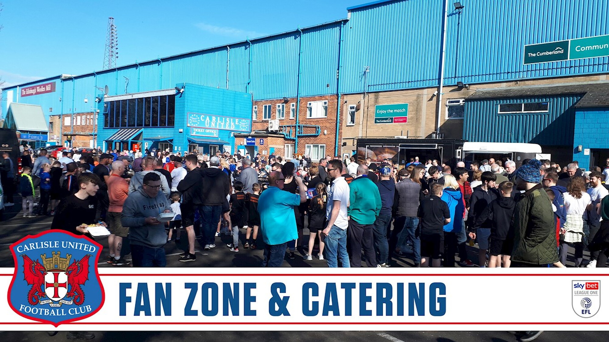 MATCH DAY INFO: Catering and Fan Zone | Carlisle United Football Club