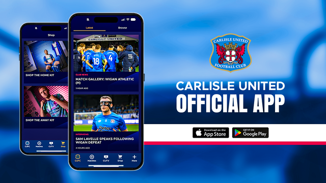 CUFC APP NOW AVAILABLE | Carlisle United Football Club