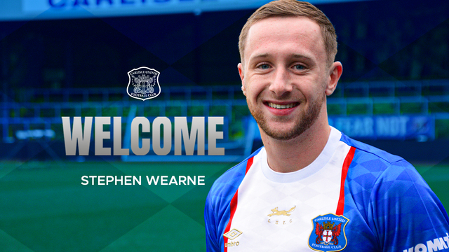 STEPHEN WEARNE ARRIVES AT BP | Carlisle United Football Club