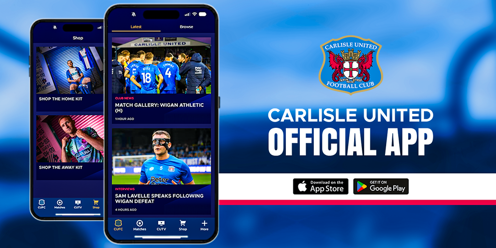 CUFC APP NOW AVAILABLE | Carlisle United Football Club