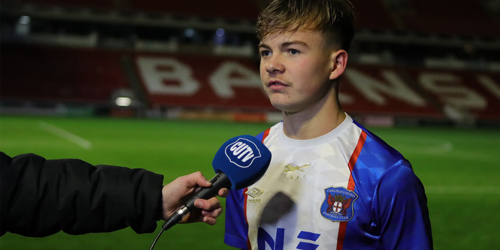 JONAH LOWES SPEAKING AFTER REACHING THE THIRD ROUND OF THE FA YOUTH CUP ...