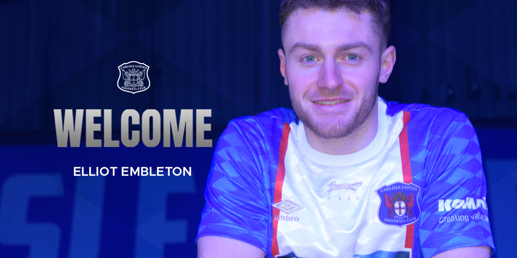 ELLIOT EMBLETON SIGNS FOR UNITED | Carlisle United Football Club